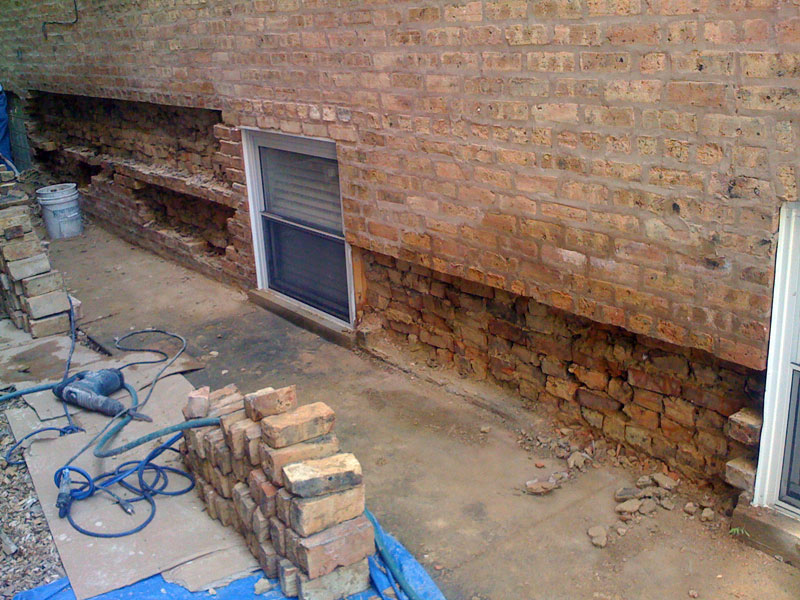 masonry project - brick replacement