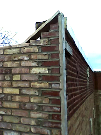 masonry project - new brick chimney